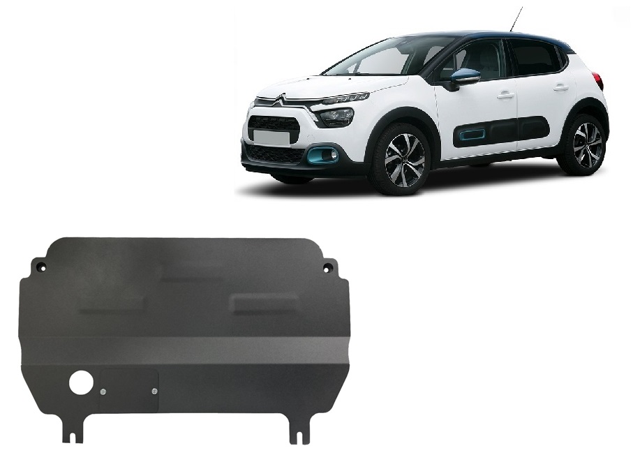 Cache sous moteur et de la boîte de vitesse Citroen C3 (2019-2025)